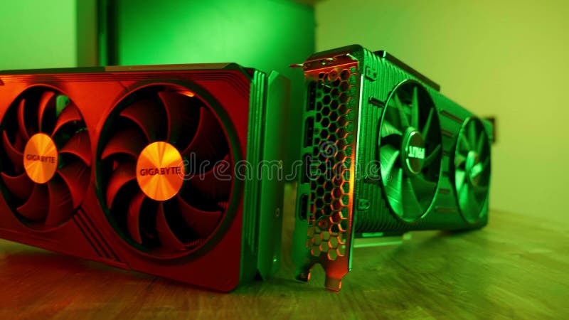 Confrontation between the Two Largest Vendors of Graphics Cards. Close ...