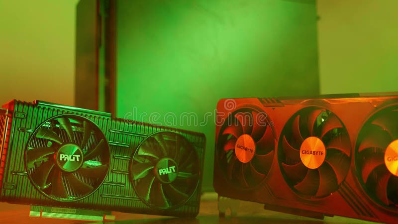 Confrontation between the Two Largest Vendors of Graphics Cards. Close ...