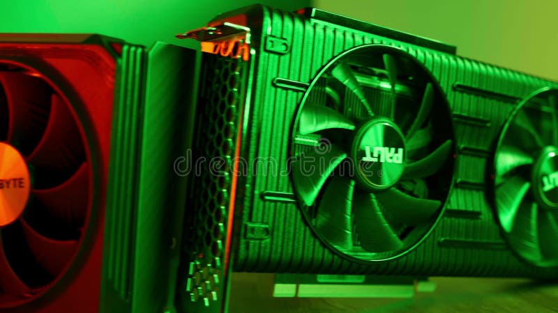 Confrontation between the Two Largest Vendors of Graphics Cards. Close ...