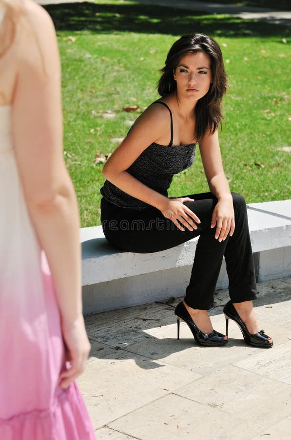 Confrontation - two women stock photo. Image of white - 16145568 Confrontation - two women stock photo. Image of white - 16145568