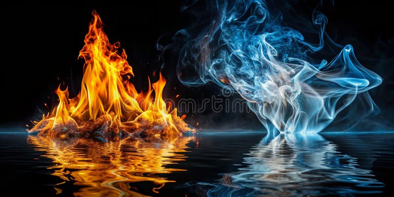 Fire Vs Water Stock Illustrations – 87 Fire Vs Water Stock ...