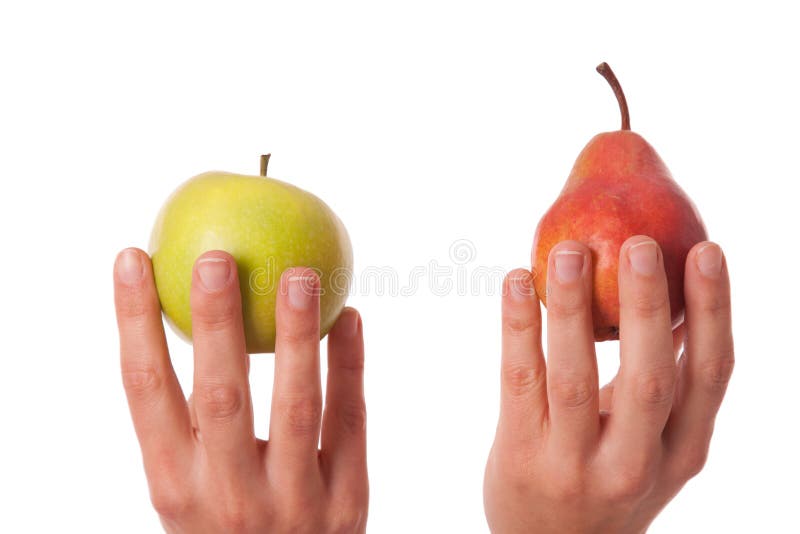 Confronto fotografia stock. Immagine di isolato, bianco - 22283282