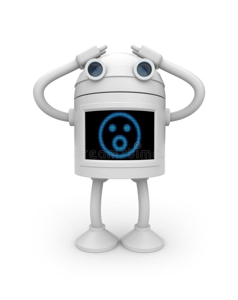 Confused Robot Stock Illustrations – 327 Confused Robot Stock ...