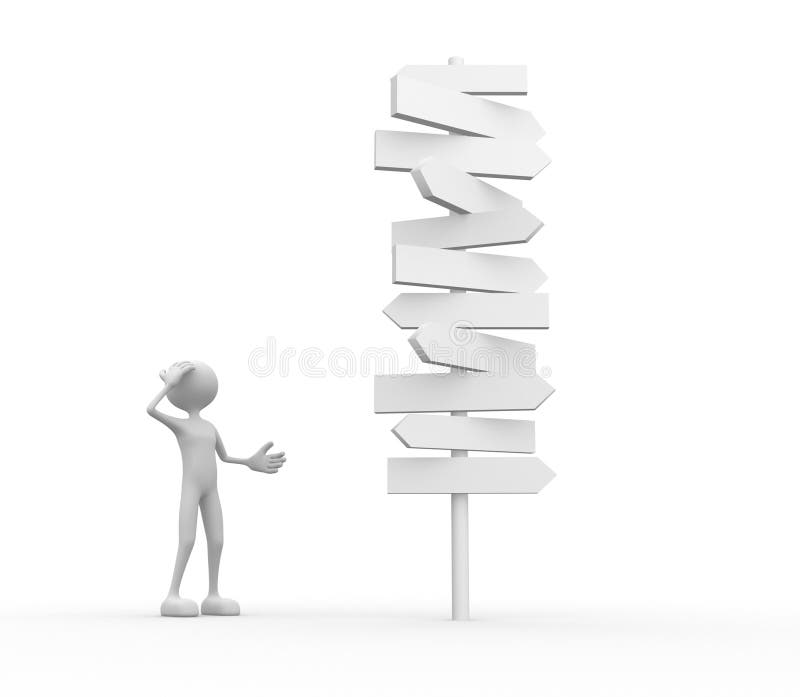 Confused Road Sign Stock Illustrations – 3,017 Confused Road Sign Stock ...