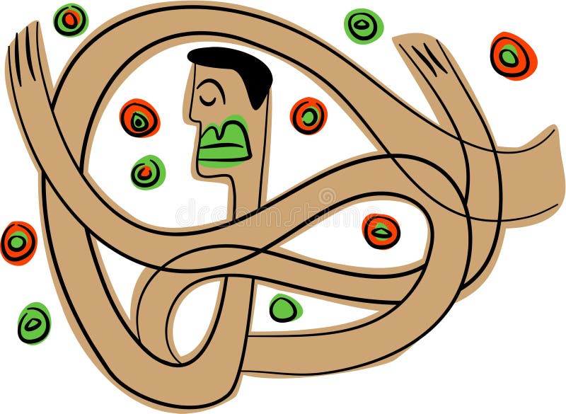 Confused stock illustration. Illustration of isolated, distress - 846735