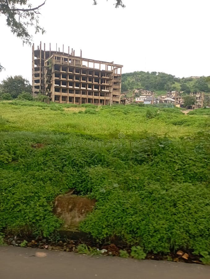 Confused Abandoned Building Stock Image - Image of rock, waterway ...