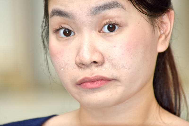 A Confused Adult Female stock photo. Image of thinking - 262308026