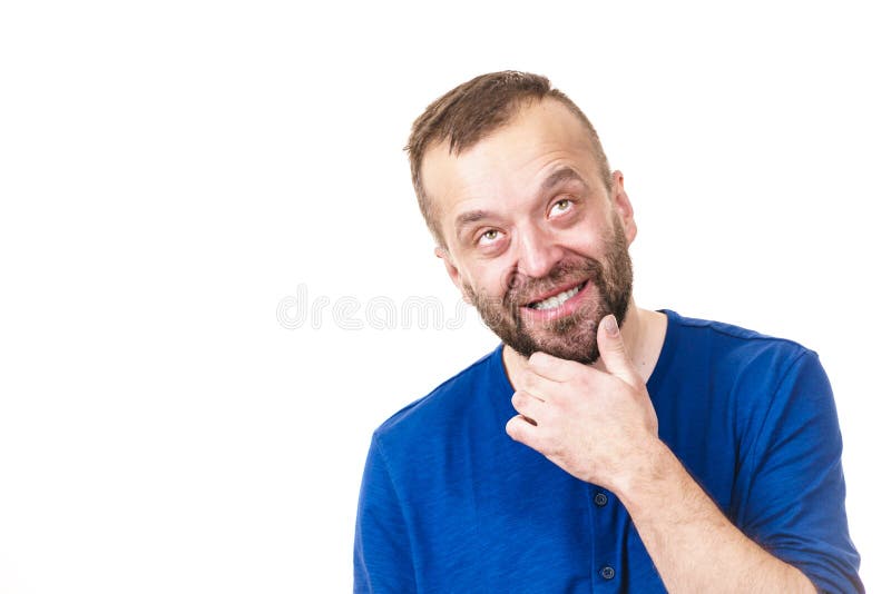 Confused man thinking stock image. Image of thinking - 119726539