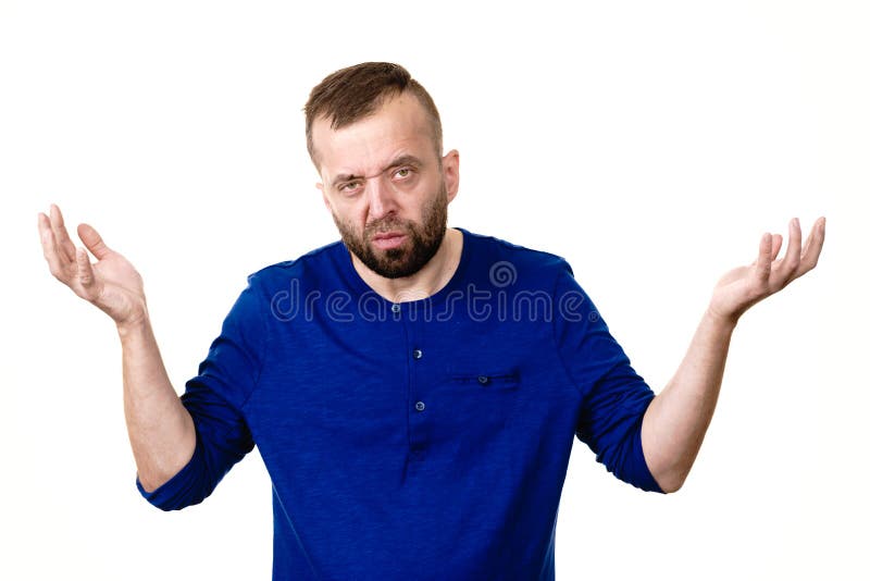 Confused man thinking stock photo. Image of confused - 148609110