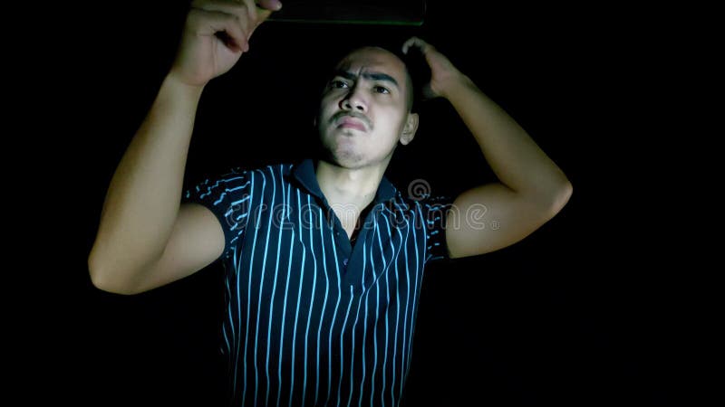 Confused Asian Engineer Holding a Ruler Stock Footage - Video of hold ...