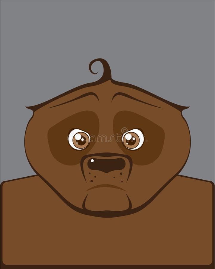 Bear Confused stock vector. Illustration of frown, question - 10088578