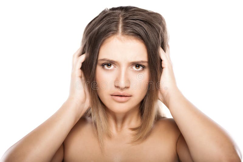 Confused Beautiful Girl Thinking Stock Photo - Image of girl, lady ...