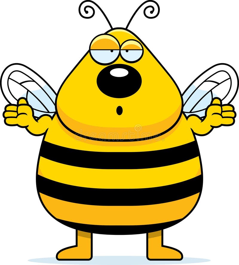 Confused Bee stock vector. Illustration of insect, confused - 14193203