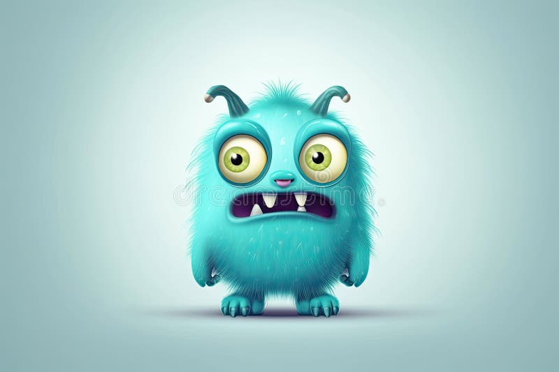Confused Monster, Generative AI Stock Illustration - Illustration of ...