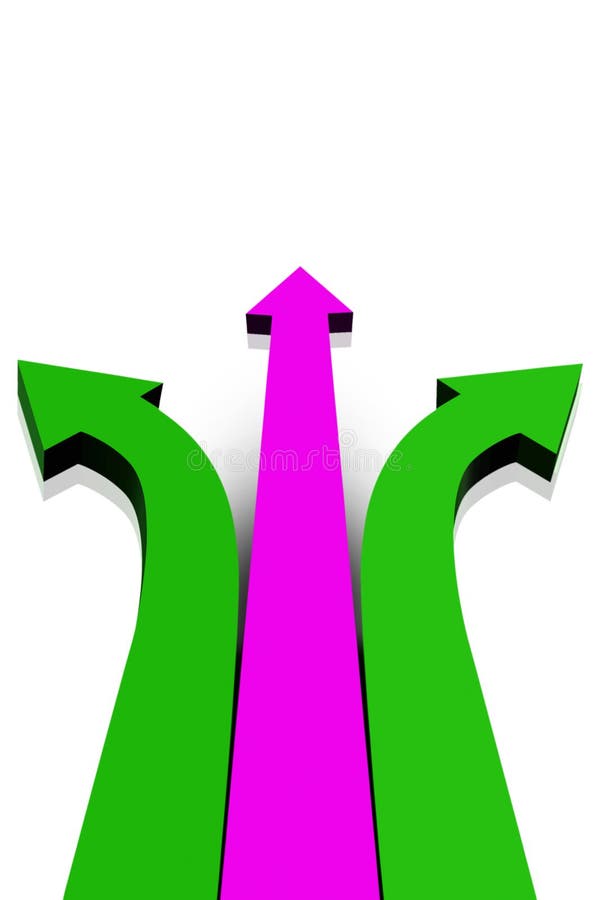 Confused business Arrow stock illustration. Illustration of moving ...