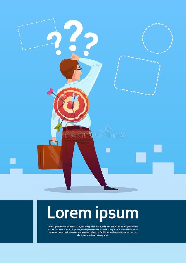 Confused Business People Team Thinking Door Question Mark What`s Next ...