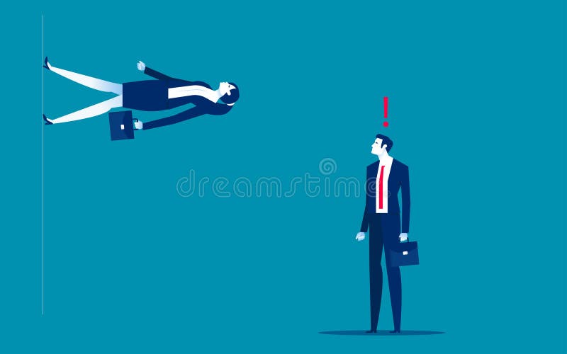 Confused Business Person Look Partner Walk Another Direction. Business ...