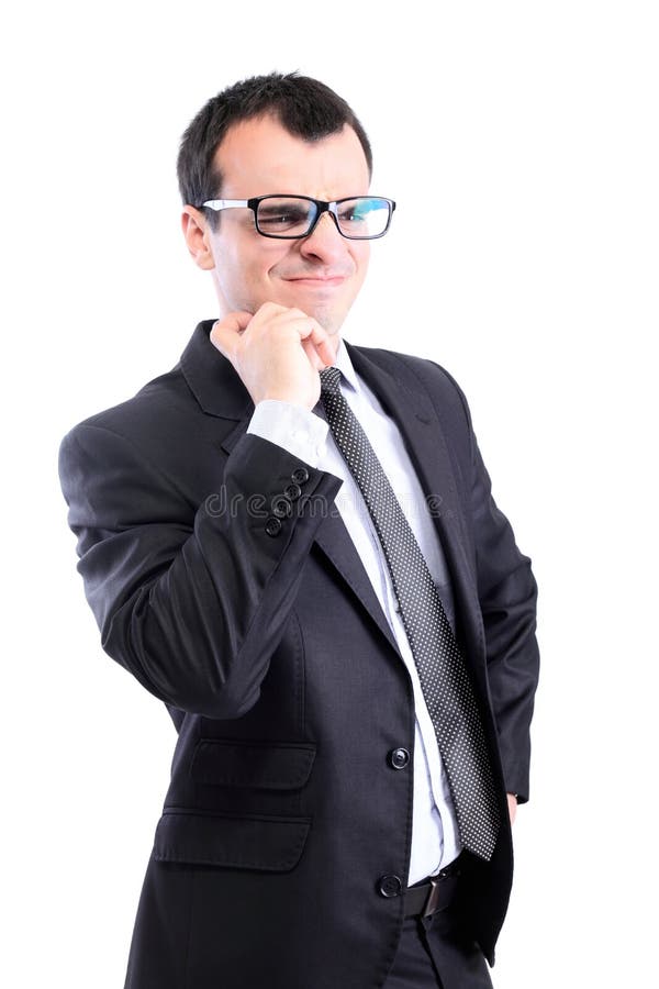 Confused businessman stock photo. Image of gesture, manager - 22868750