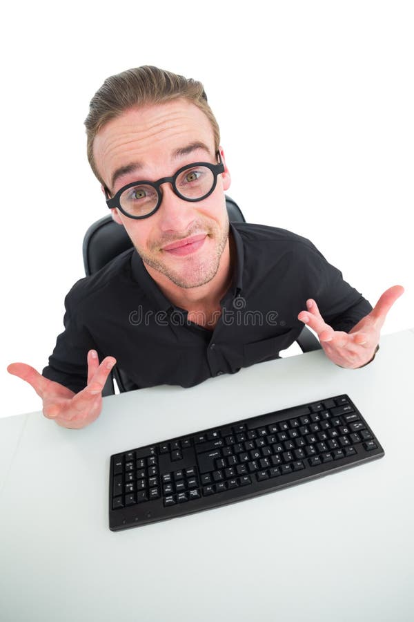 101 Confused Man Typing Keyboard Stock Photos - Free & Royalty-Free ...
