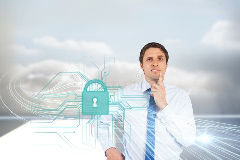 Confused Graphic Designer Sitting in Office Stock Photo - Image of ...