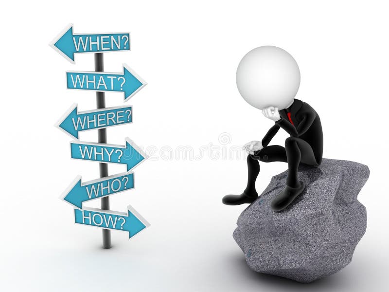 Confused Businessman Gesturing Stock Vector - Illustration of employees ...