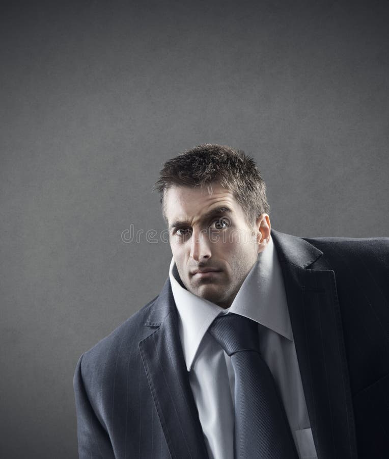 Confused businessman stock image. Image of businessman - 37266127