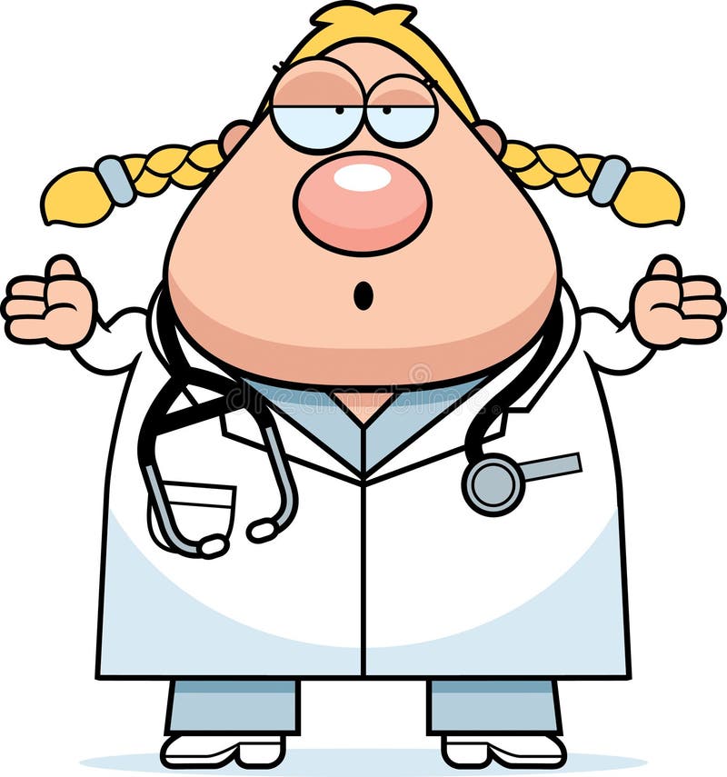 Confused Doctor With Questions. Stock Vector - Illustration of person ...