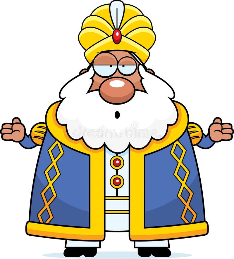 Confused Cartoon Sultan stock vector. Illustration of sultan - 51210108