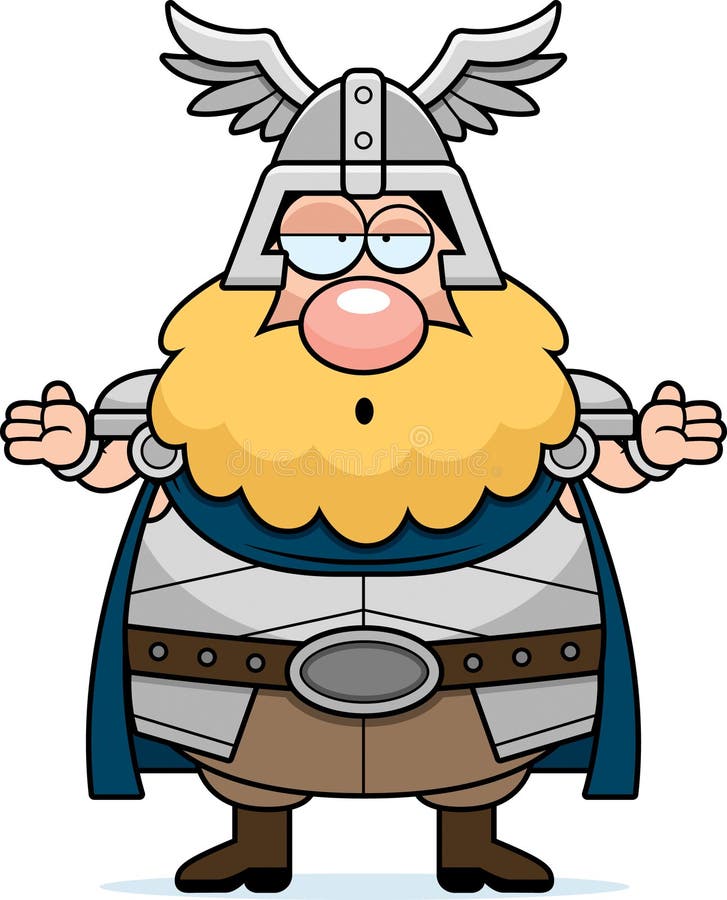 Cartoon Thor Waving stock vector. Illustration of happy - 51443629