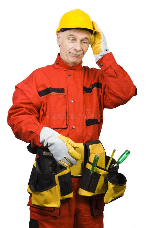 Senior man with tools stock image. Image of active, gray - 16276729