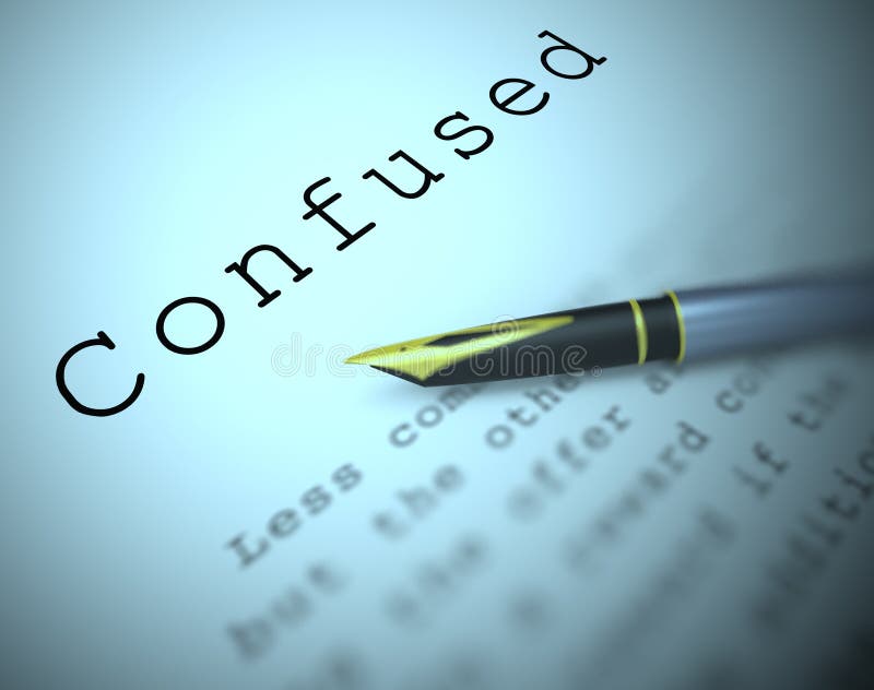 Confused Definition Concept Meaning Perplexing, Bemused or Clueless ...