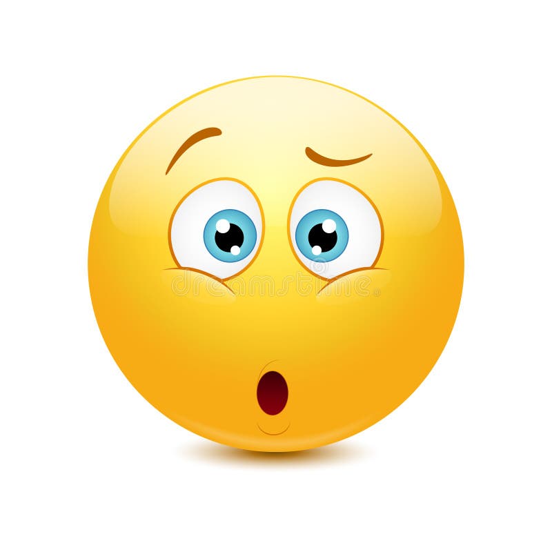 Scared Emoticon, Emoji, Smiley - Vector Illustration Stock Vector ...