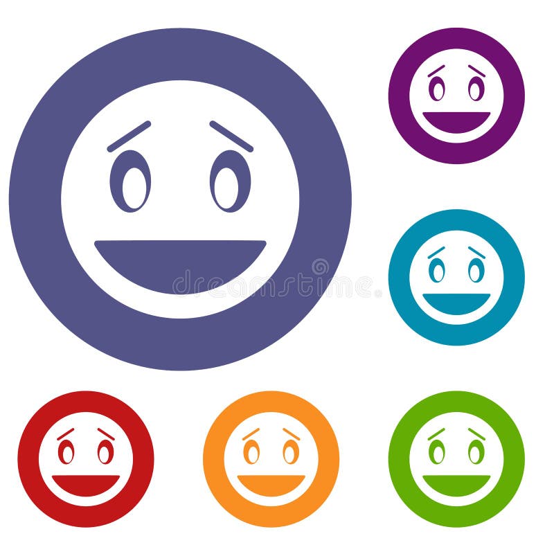 Confused emoticons set stock vector. Illustration of chat - 95680975