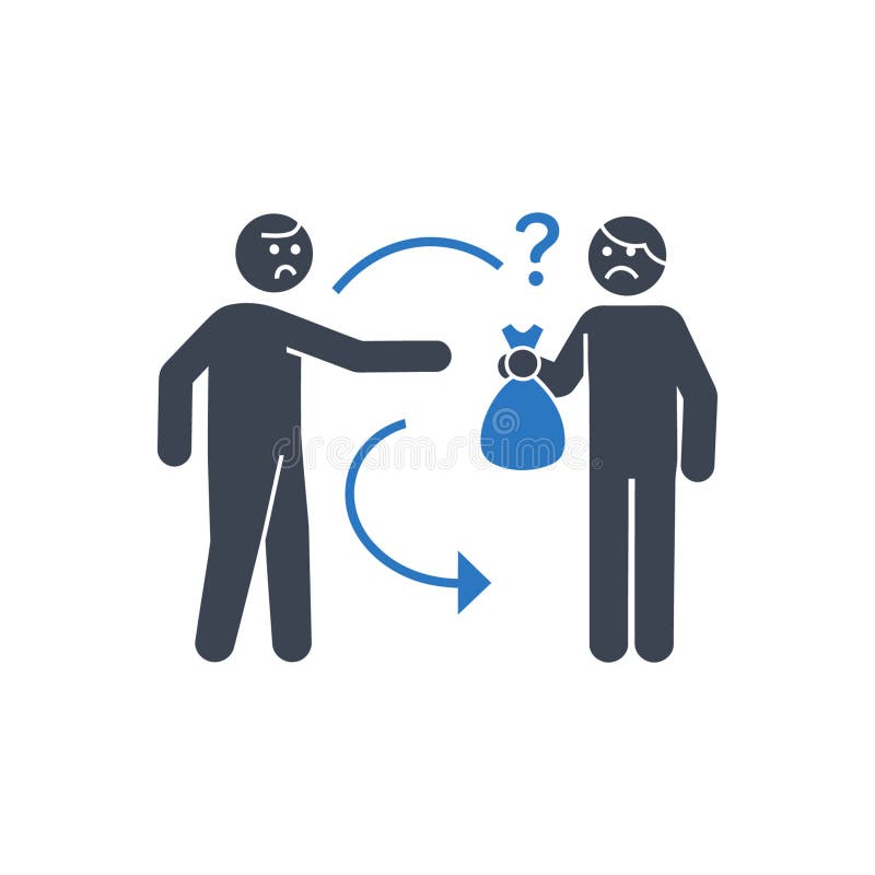 Confused Exchange Icon stock vector. Illustration of transaction ...