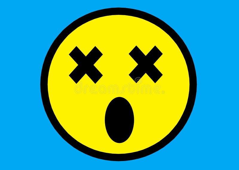 A Confused Expression Emoticon Smiley Face Expression Light Blue ...