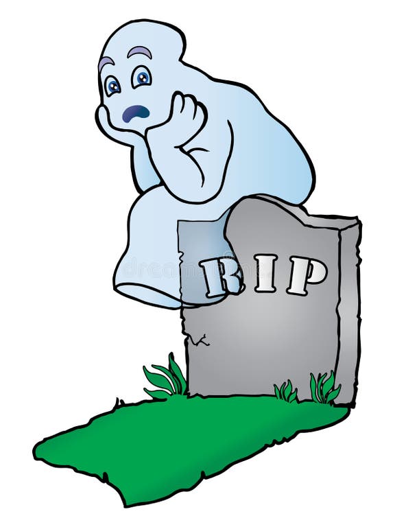 Confused ghost stock illustration. Illustration of graphics - 13756329