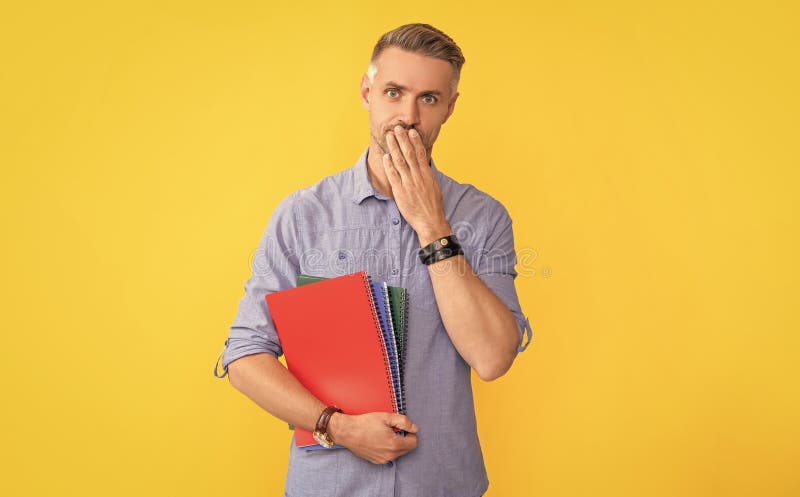 Confused Guy with Documents in Clipboard. Signing a Contract Stock ...