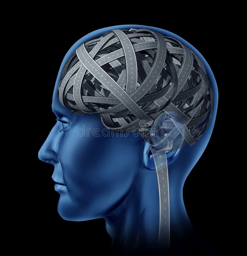 Confused Human Intelligence Stock Illustration - Illustration of ...