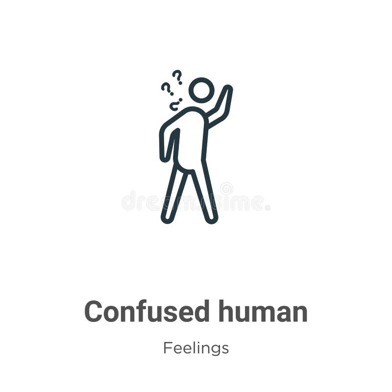 Confused Human Intelligence Stock Illustration - Illustration of ...