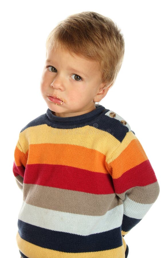 Confused Little Boy Portrait Stock Image - Image of little, expressions ...