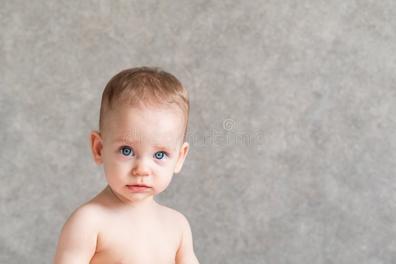 Confused Look of a Kid Close-up of a Cute Beautiful Face Stock Image ...
