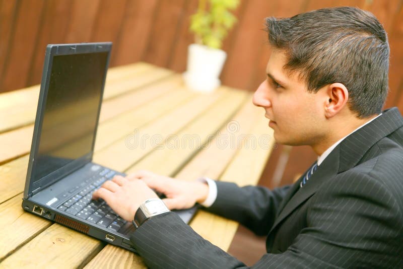 Confused Looking Male Computer Operator Stock Image - Image of jersey ...