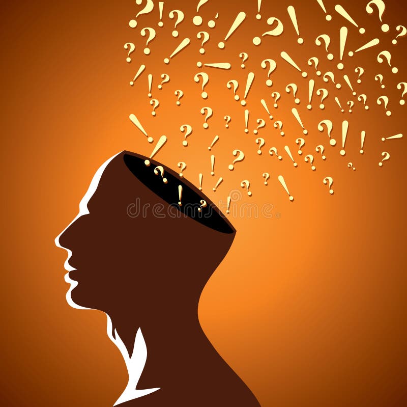 Confused man stock vector. Illustration of question, information - 28509742