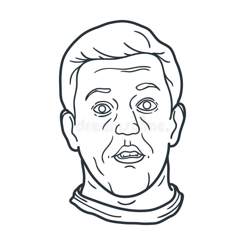 Confused Man Expression. Vector Illustration Decorative Design Stock ...