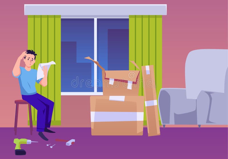 Unassembled Furniture Stock Illustrations – 1 Unassembled Furniture ...