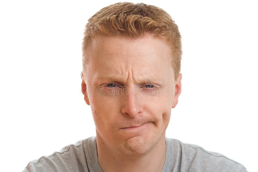 Confused man portrait stock photo. Image of handsome, frustration - 5991470