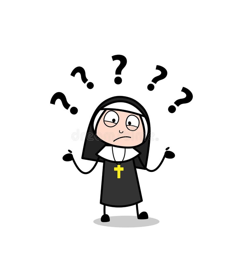 Confused Nun Character Stock Illustrations – 12 Confused Nun Character ...