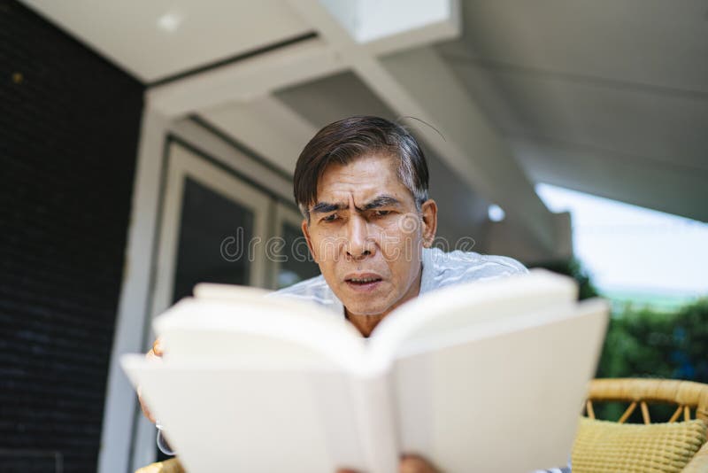 Confused Old an Book and Fail about the Plot Stock Image - Image of ...