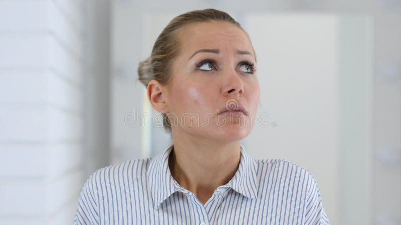 Confused, Puzzled Woman Portrait Stock Photo - Image of face, amazed ...