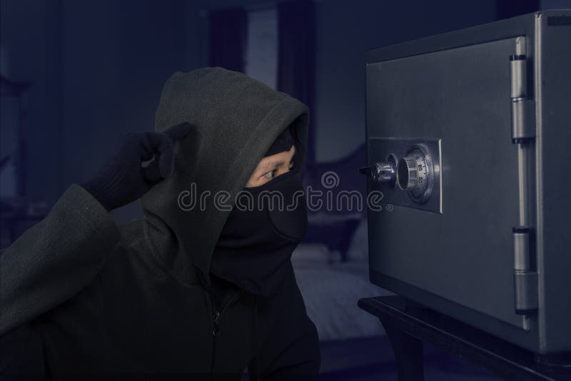 A confused robber stock image. Image of crime, illegal - 40763497